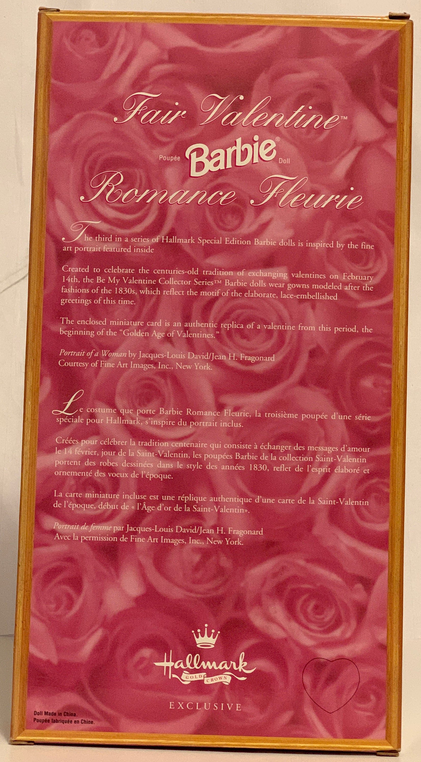 Valentine's Day, FAIR VALENTINE BARBIE, Hallmark Special Edition, Be My ...