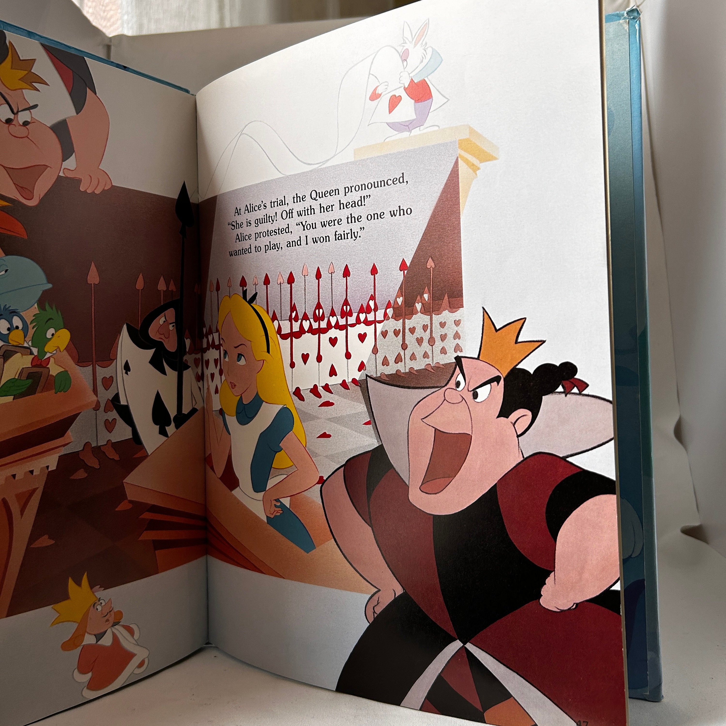 WALT DISNEY Alice in Wonderland Hard Cover Book, a Must-have for ...