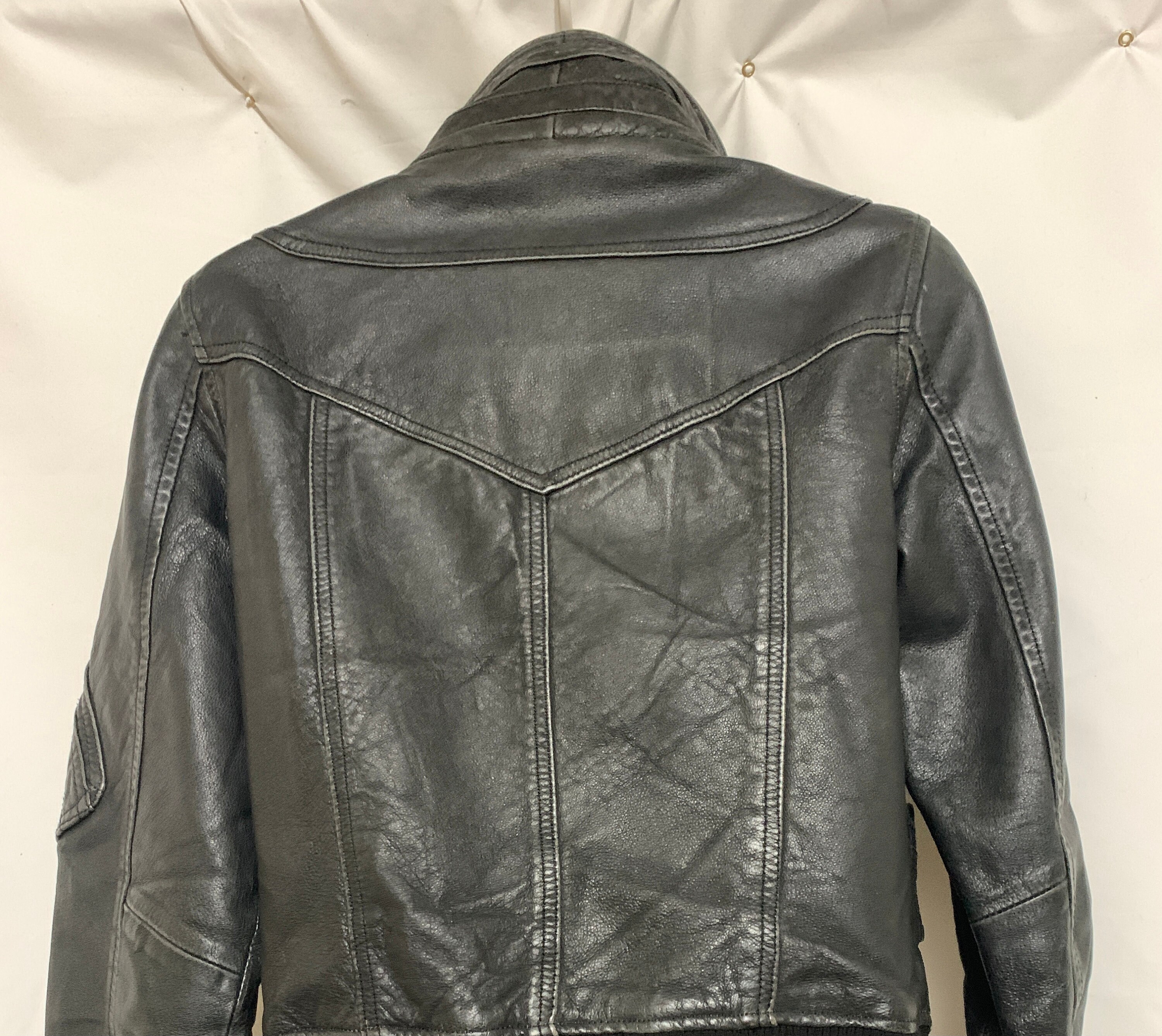 DANIER LEATHER Ladies Bomber Jacket Size XS Very Good - Etsy