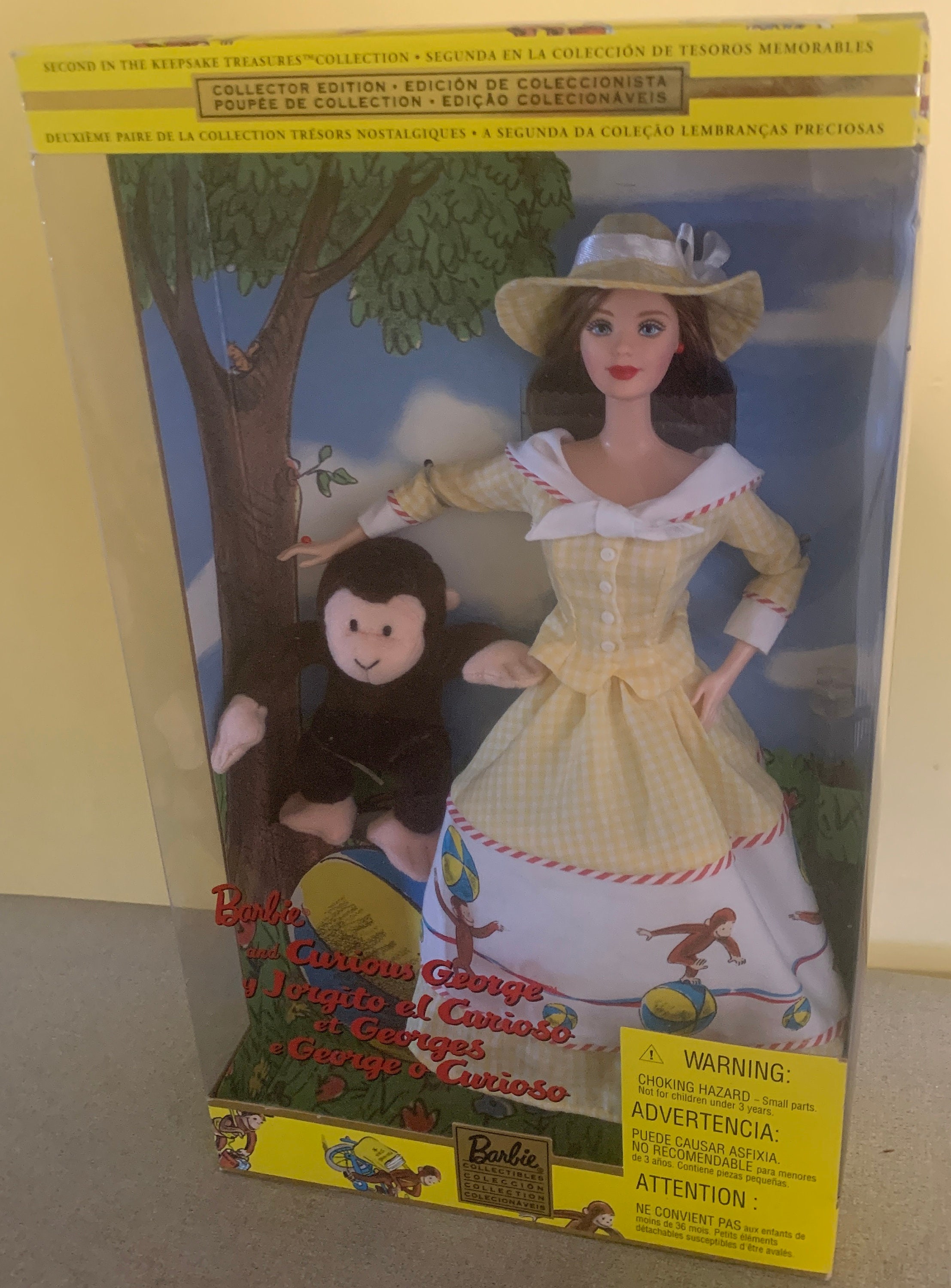 BARBIE and CURIOUS GEORGE, Collector Edition, New in Box.never Removed ...