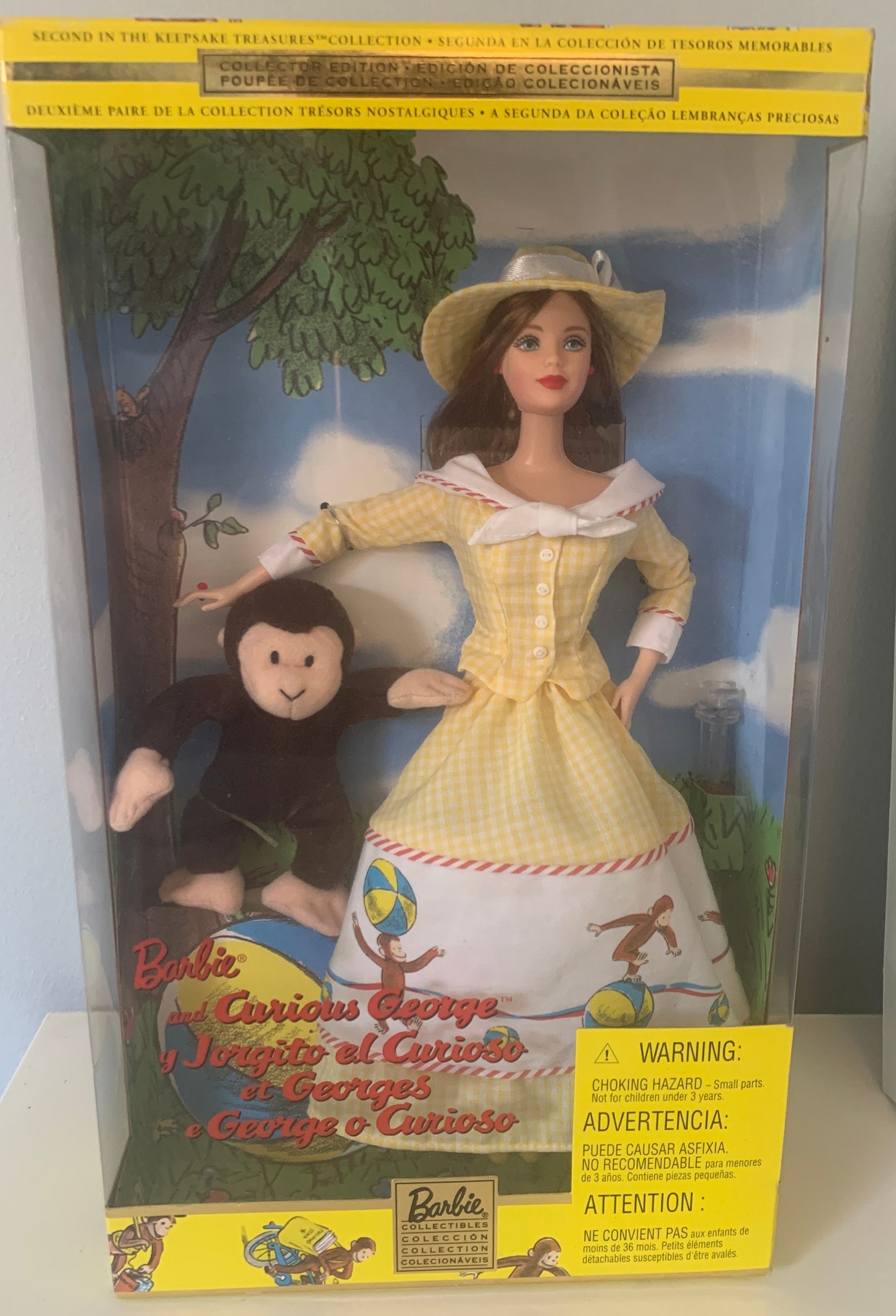 BARBIE and CURIOUS GEORGE, Collector Edition, New in Box.never Removed ...