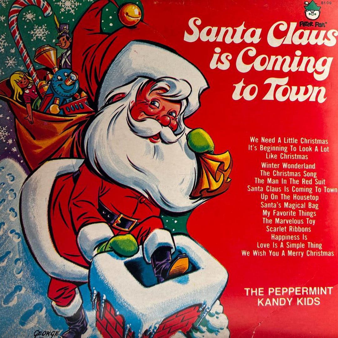 Vintage 1970s Peter Pan Records Santa Claus is Coming to Town LP ...
