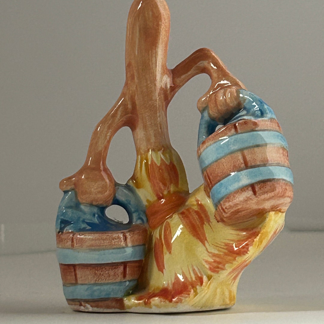 DISNEY'S Fantasia Ceramic Broom Brigade Mop With Buckets and Water ...