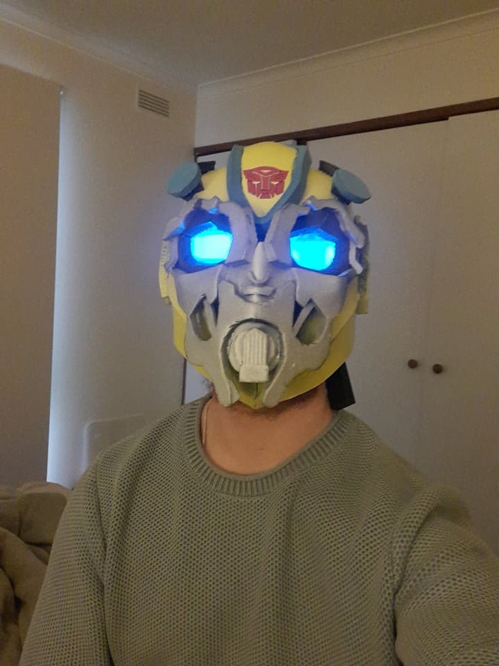 Transformers Bumblebee Mask Template
