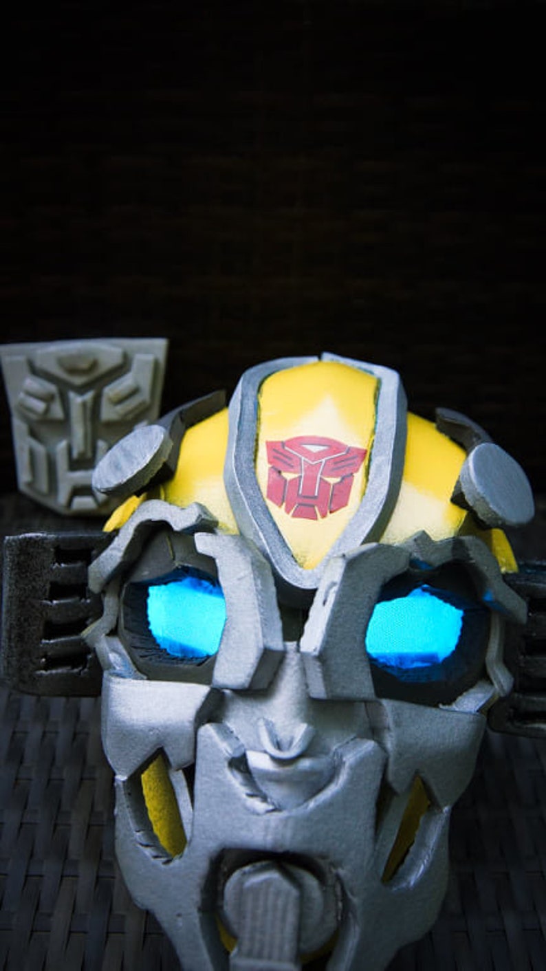 Bumblebee Transformers Mask Template - Etsy