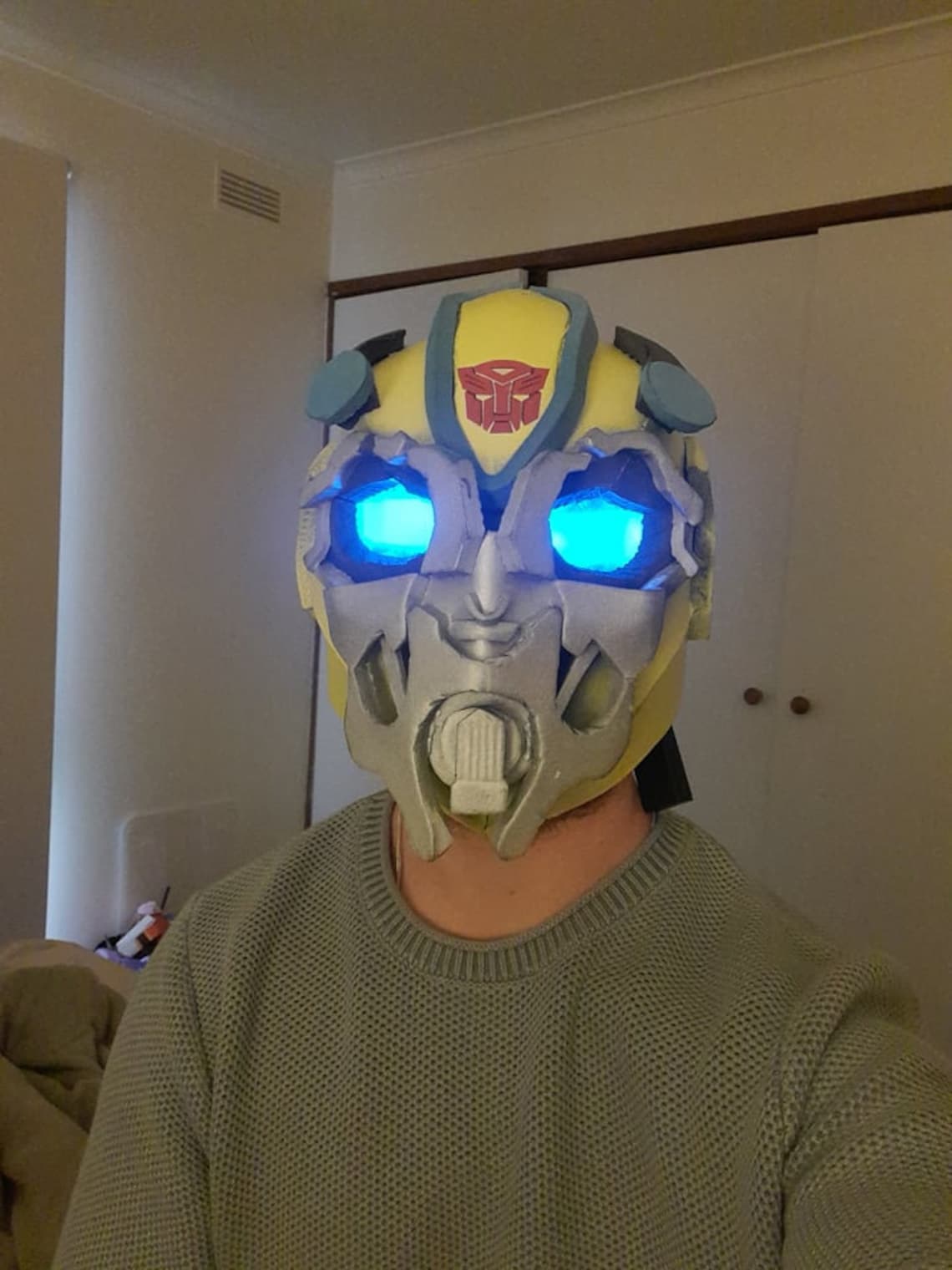 Bumblebee Transformers Mask Template - Etsy