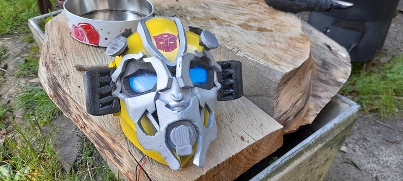 Bumblebee Transformers Mask Template - Etsy