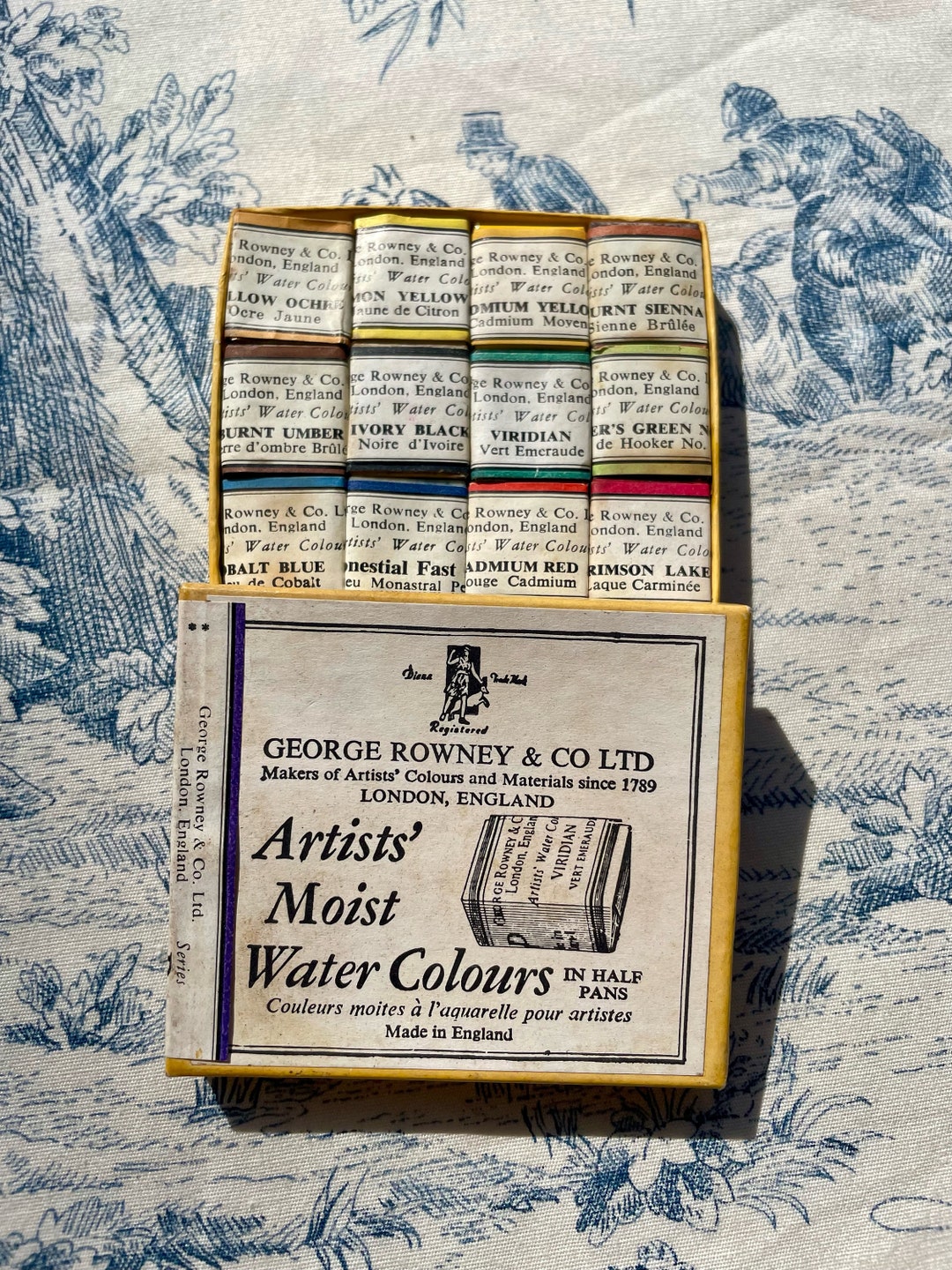 Antique Vintage George Rowney Artists’ Watercolors, Collectible Art ...