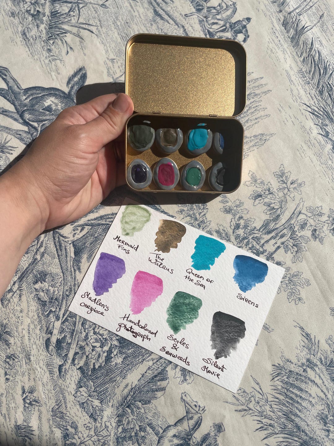 Handmade Watercolor SET| Madlen: Queen of the Sea, Artisan Made ...