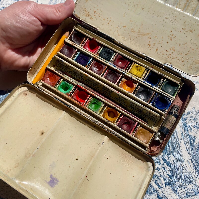 Watercolor Tin Box - Etsy