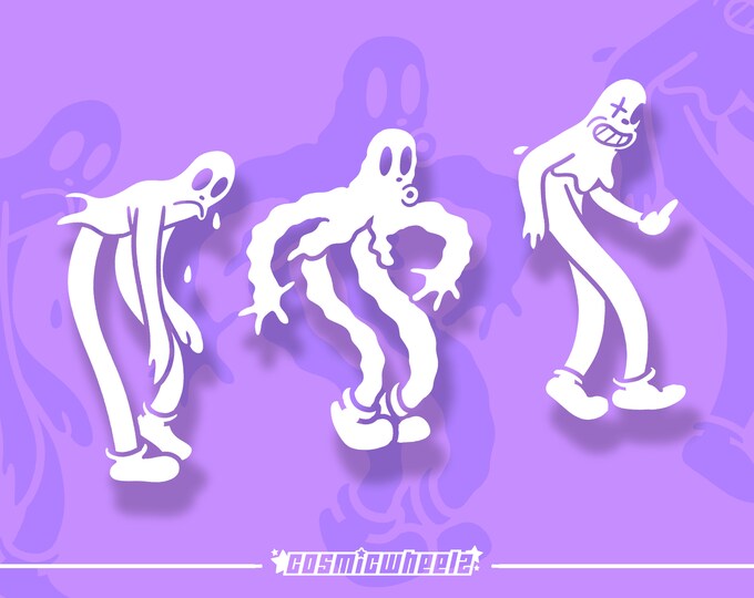 DANCING GHOSTS Koko Ghostmane Jdm Decal Car Sticker - Etsy