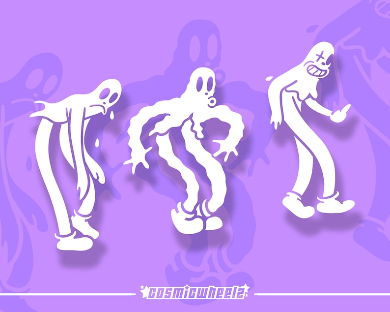 DANCING GHOSTS Koko Ghostmane Jdm Decal Car Sticker - Etsy