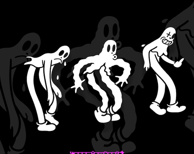 DANCING GHOSTS Koko Ghostmane Jdm Decal Car Sticker Vinyl Decal - Etsy