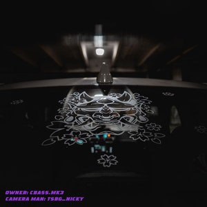 ONI SAKURA BANNER | Cherry Blossom | Oni Mask | Jdm Banner | Vinyl ...