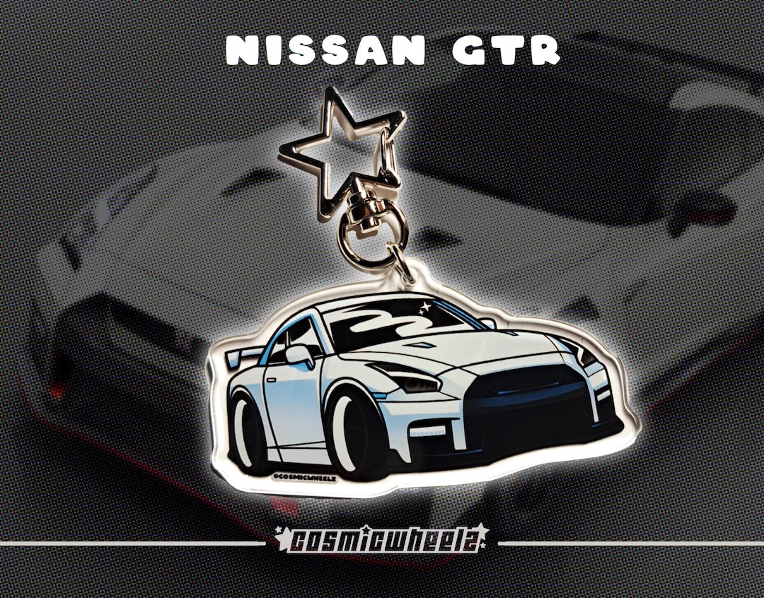 NISSAN GT-R KEYCHAIN | Initial D Inspired | Car Keychains | Gtr Nismo ...