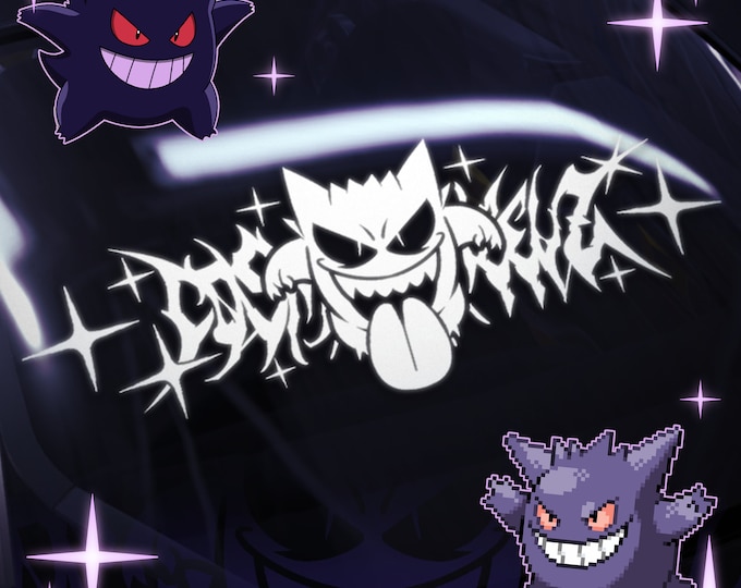 GENGAR COSMICWHEELZ BANNER | Jdm Decals | Vinyl Decal | Cosmicwheelz ...