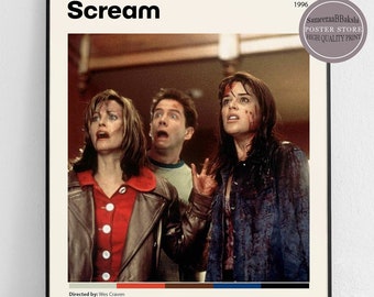 Scream 1996 Poster - Etsy