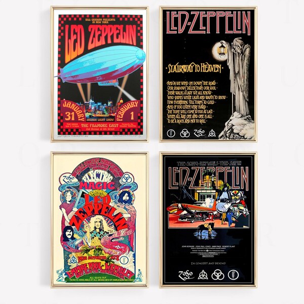 Led Zeppelin Concert Poster - Etsy