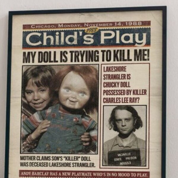 Vintage Chucky Poster - Etsy