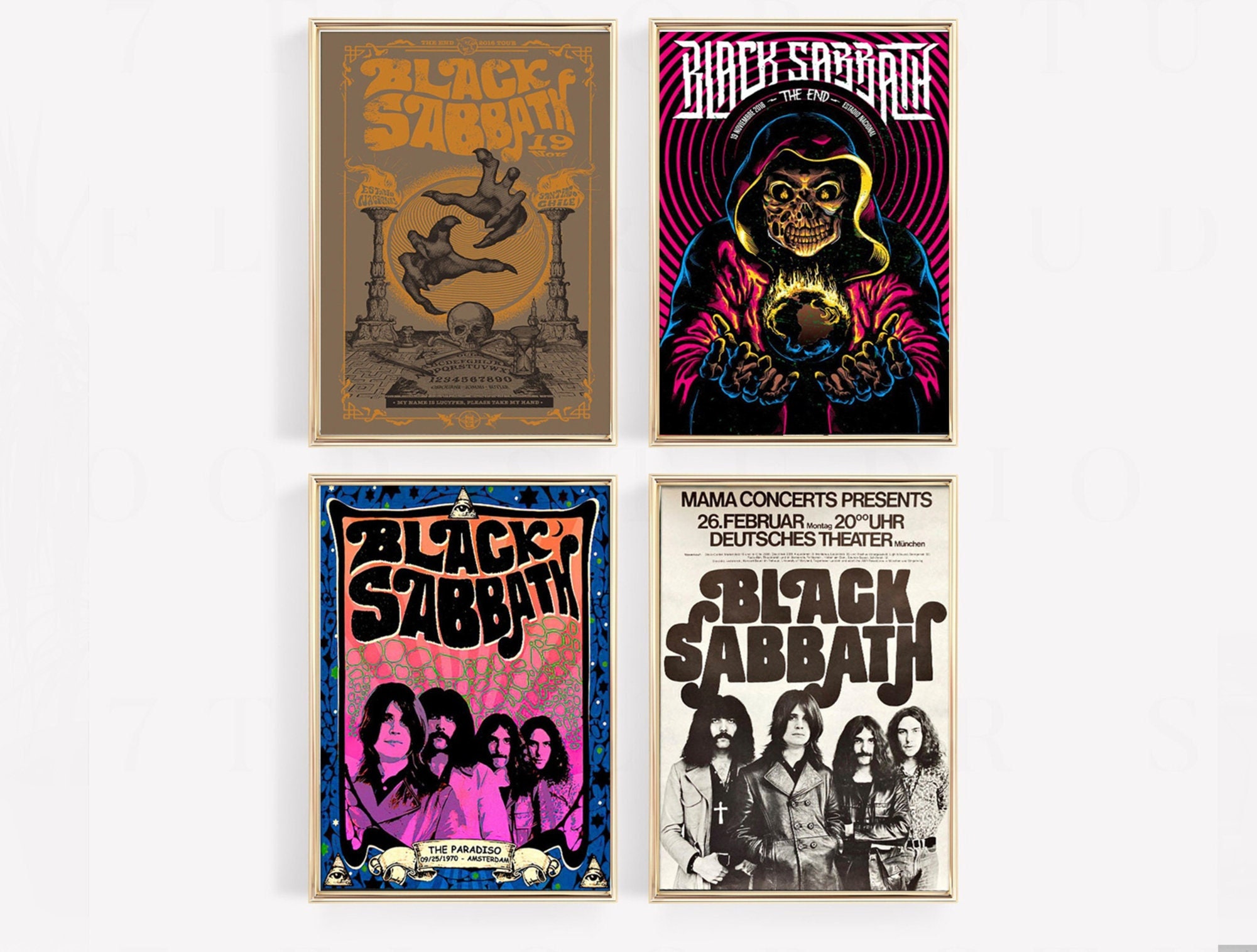 1970s Rock Music Posters