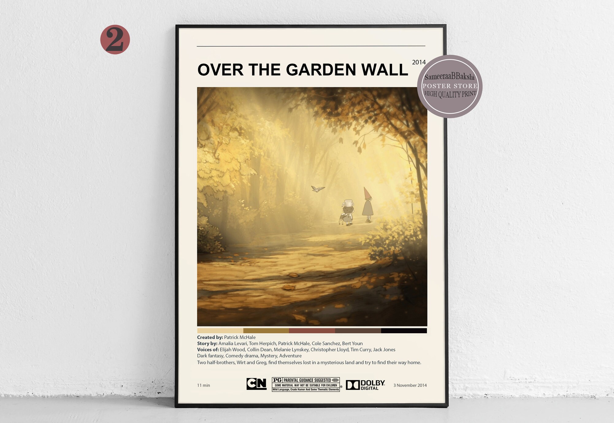 Custom Over The Garden Wall Animated Tv Miniseries Poster, Brothers ...
