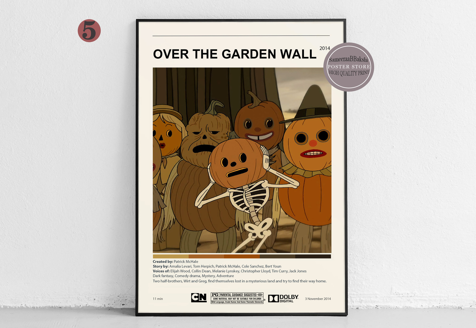 Custom Over The Garden Wall Animated Tv Miniseries Poster, Brothers ...