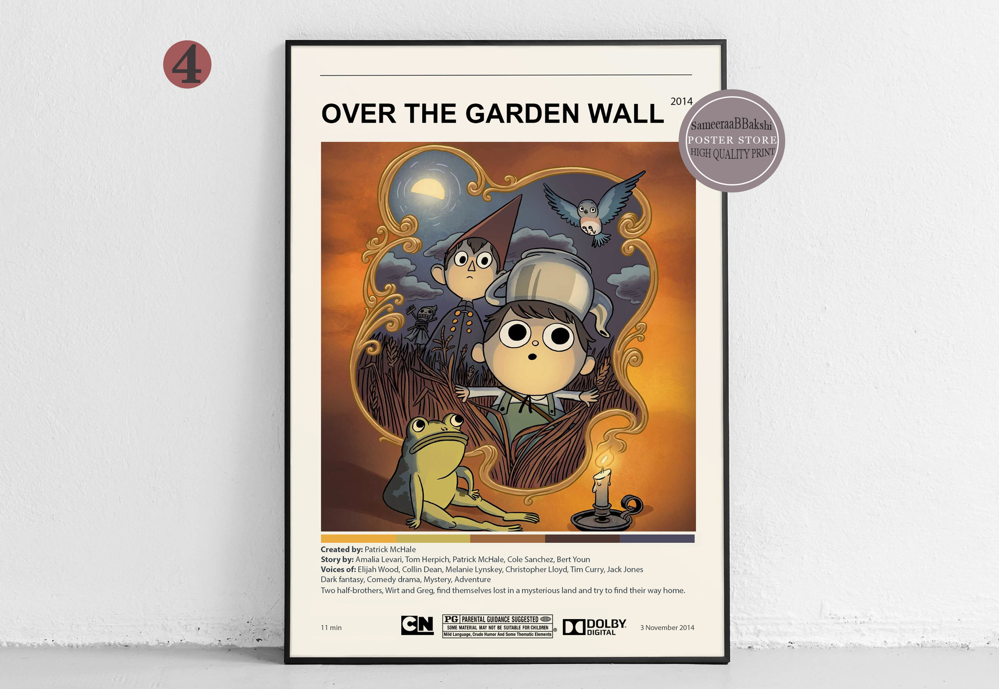 Custom Over The Garden Wall Animated Tv Miniseries Poster, Brothers ...