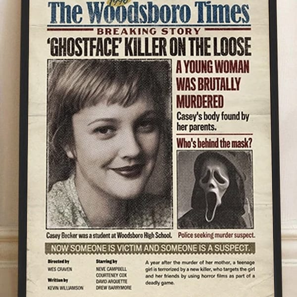 Scream Billy Loomis Poster - Etsy