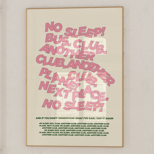 Lady Gaga Wall Art Bus Club Another Club Next Place - Etsy