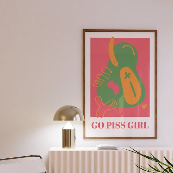 Go Piss Girl Signs Etsy