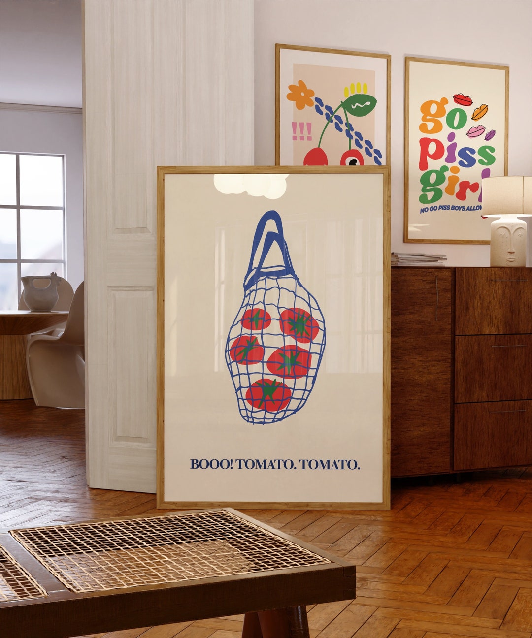 Boo Tomato Wall Art: Trendy Aesthetic Decor Digital Print for Home ...