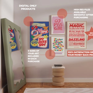 Bus Club Another Club Wall Art Lady Gaga Trendy Digital Print for Home ...