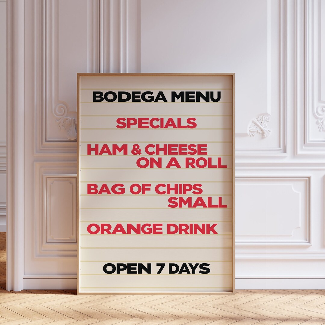 Bodega Order Jlo Poster, New York City Art Print, Meme Gift Idea ...