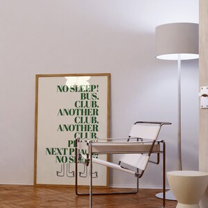 Bus Club Another Club Wall Art Lady Gaga Trendy Digital Print for Home ...