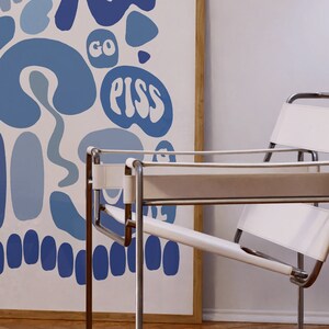 Go Piss Girl Wall Art: Trendy Aesthetic Decor Digital Print for Home ...