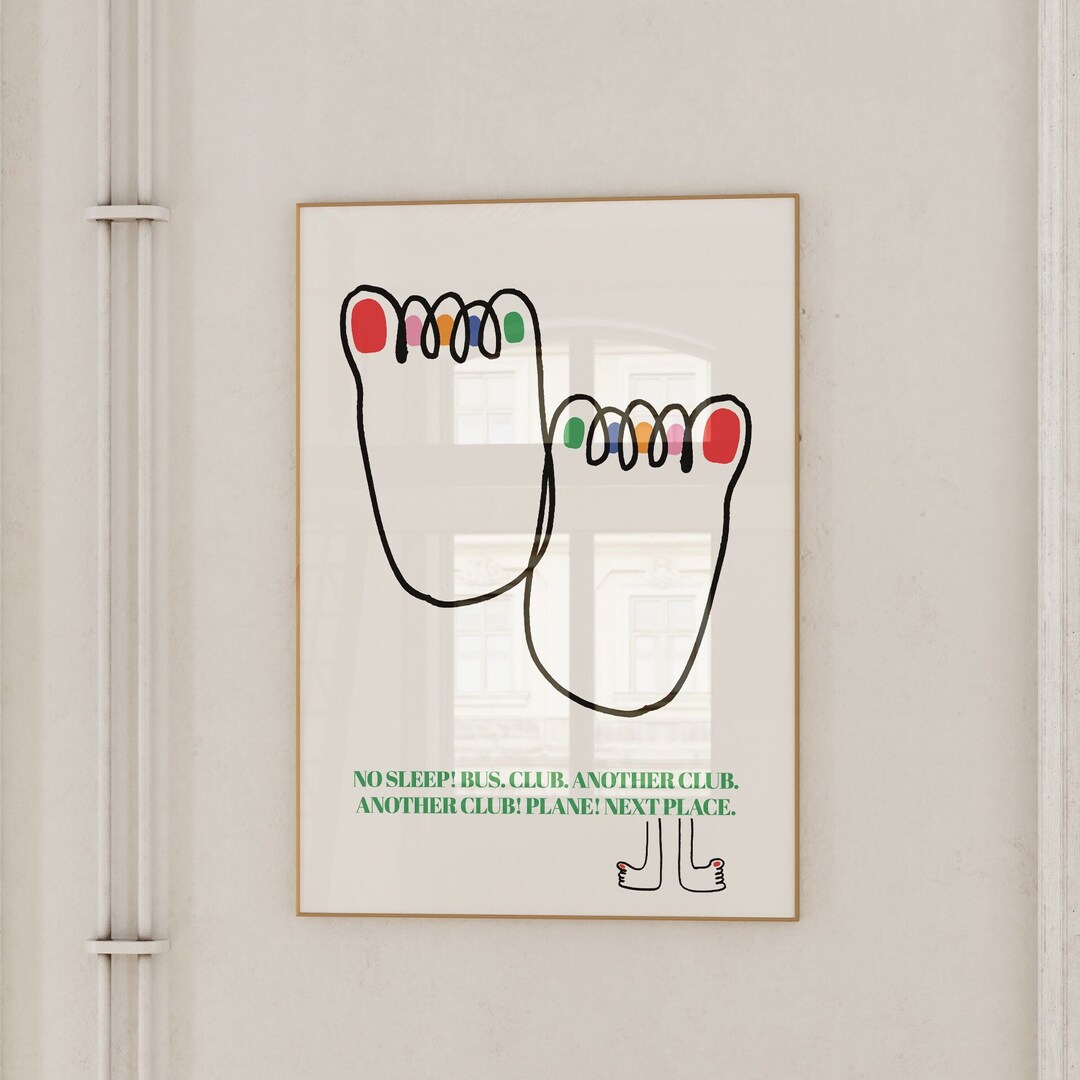 Bus Club Another Club Wall Art Lady Gaga Trendy Digital Print for Home ...