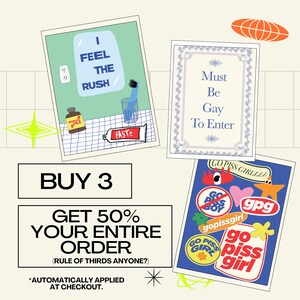 Troye Feel the Rush Wall Art, Hand-illustrated Poppers Decor ...