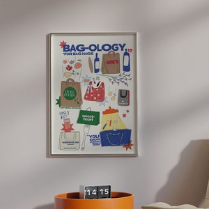 Vintage Tote Bag Fruit Poster, Kitchen Wine Art,hand-illustrated ...