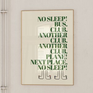 Bus Club Another Club Wall Art Lady Gaga Trendy Digital Print for Home ...