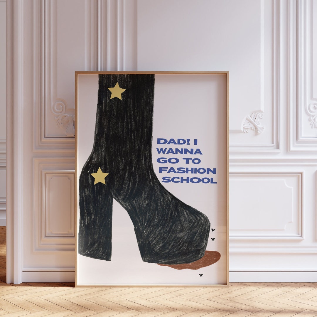 Fashion Meme Art Poster, Kitschy Meme Trendy Wall Art Print | Trendy ...