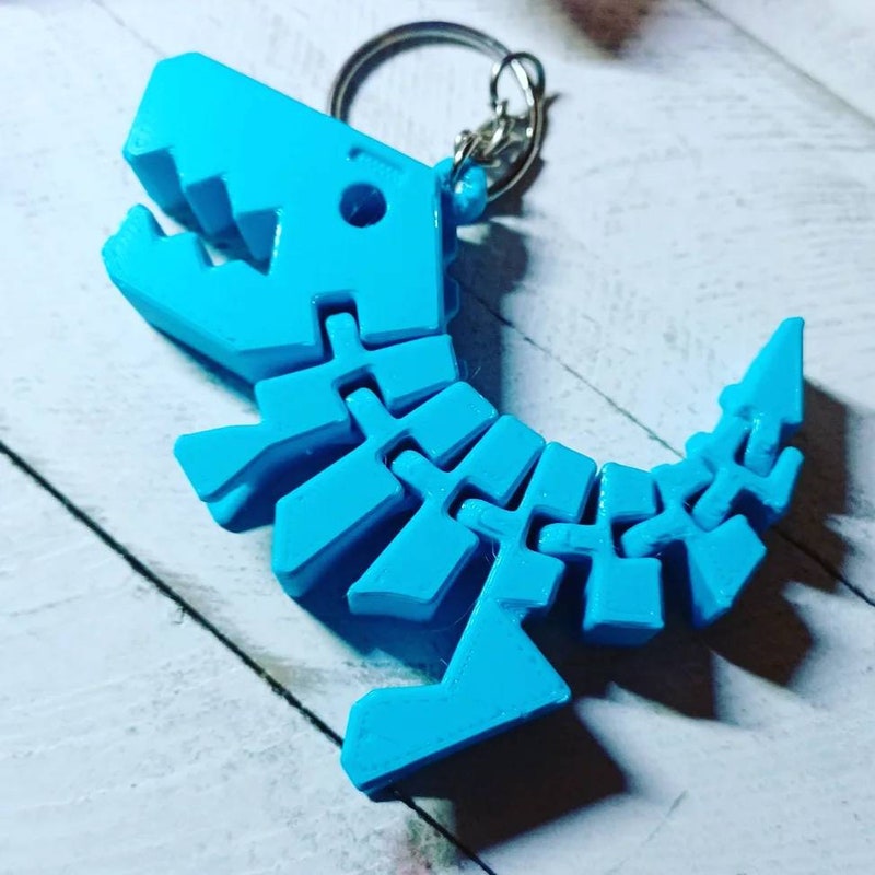 Dino Keychain - Etsy