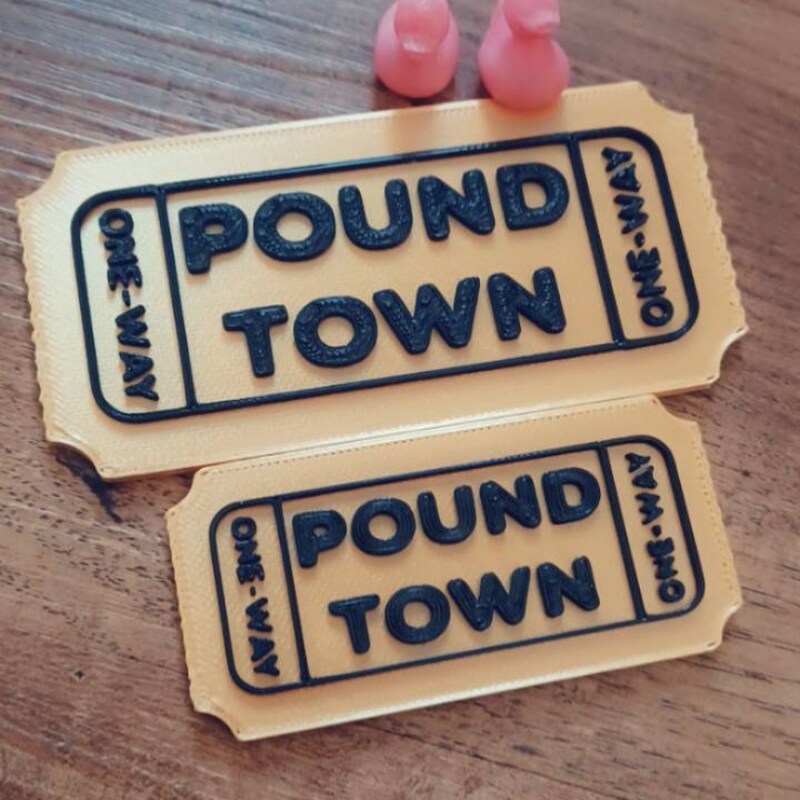 Ticket to Pound Town - Etsy