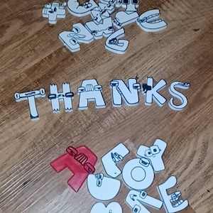 Alphabet Letter Characters for Learning/pretend Play/ Spelling/ Cake ...