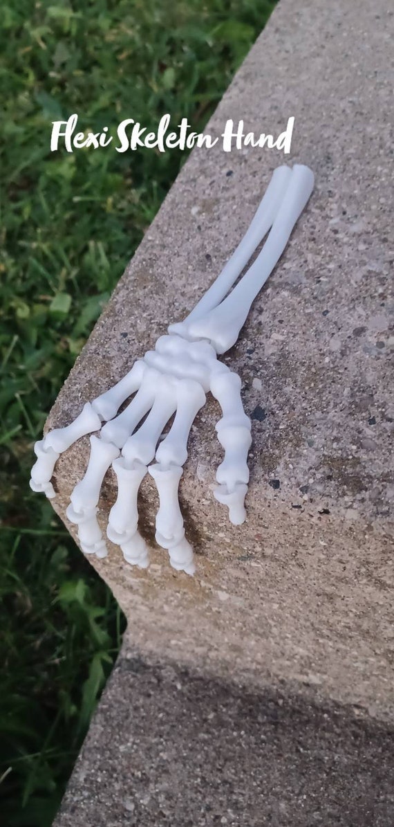 Flexit Skeleton Hand Halloween Decor Flexi Fidget Stress Toy - Etsy