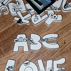 Alphabet Letter Characters for Learning/pretend Play/ Spelling/ Cake ...