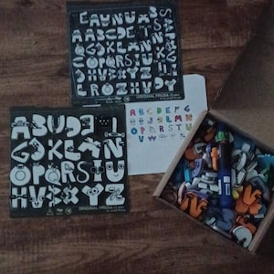 Alphabet Set Thin Set .15" Thick Full Set Inspired by Abc A-z / Party ...
