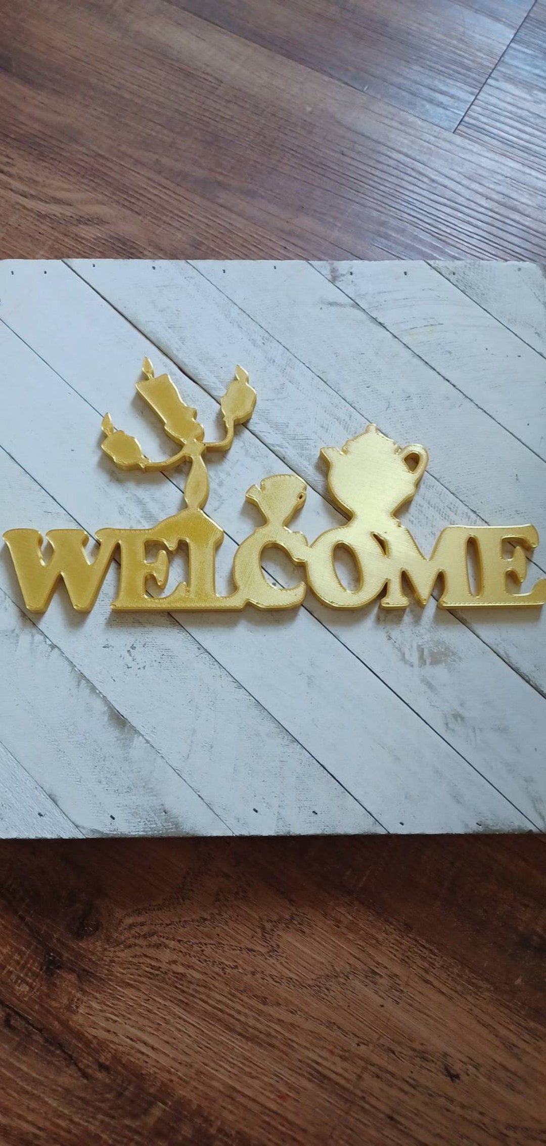 Beauty and the Beast Welcome Sign - Etsy