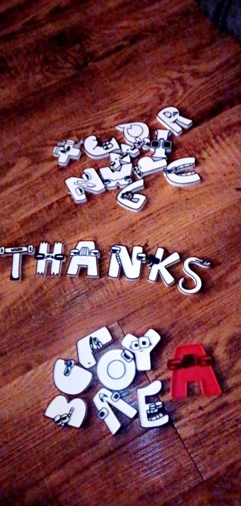 Alphabet Letter Characters for Learning/pretend Play/ Spelling/ Cake ...
