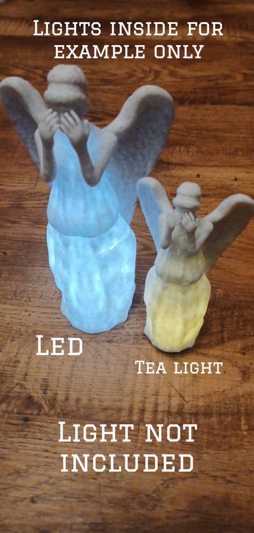 Weeping Angel Statue/ Tree Topper Angel / Angel Covering Eyes / Doctor ...