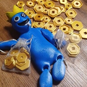 Roblox Pretend Play Plastic Gold Coins Kids Birthday Gifts, Party ...